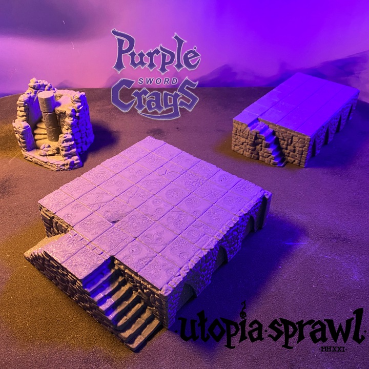 3D Printable Ruins of the Sword Crags - Full Package by Utopia Sprawl